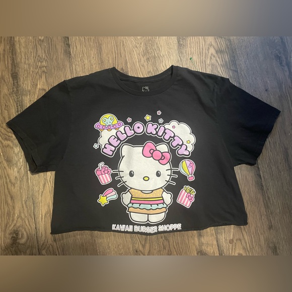 Hello Kitty | Tops | Hello Kitty Crop Top Womens Size Large | Poshmark